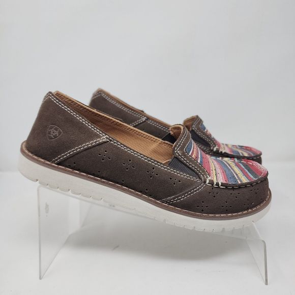 Ariat | Shoes | Ariat Cruiser Loafers Shoes Womens 7 Red Aztec Print ...